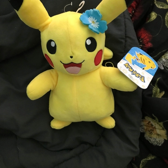 Pokemon | Toys | Jazwares Pokemon Plush Blue Flower Pikachu | Poshmark